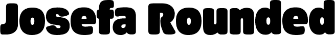Josefa Rounded Reduced Bold font | Fonts2u.com
