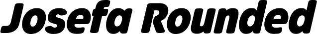 Josefa Rounded Reduced Bold font | Fonts2u.com