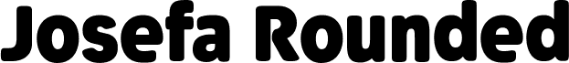Josefa Rounded Reduced Black font