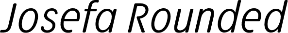 Josefa Rounded Reduced Bold font | Fonts2u.com