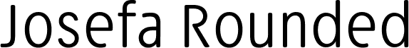 Josefa Rounded Reduced Bold font | Fonts2u.com