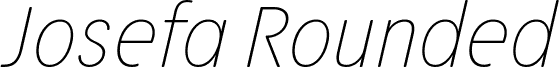 Josefa Rounded Reduced Bold font | Fonts2u.com