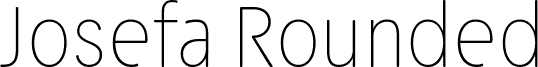 Josefa Rounded Reduced Bold font | Fonts2u.com