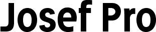 JosefProBold-Ultra font