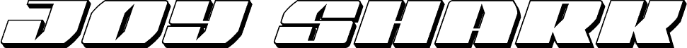 Joy Shark Laser Semi-Condensed font
