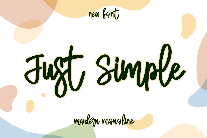 Just Simple - personal use font | Fonts2u.com