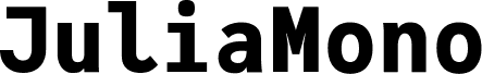 JuliaMono RegularItalic font