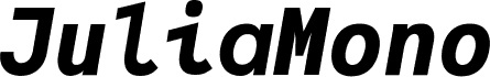 JuliaMono Bold font