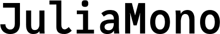 JuliaMono RegularItalic font