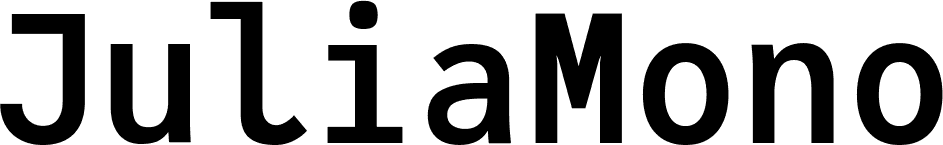 JuliaMono Bold font