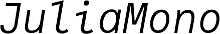 JuliaMono Bold font