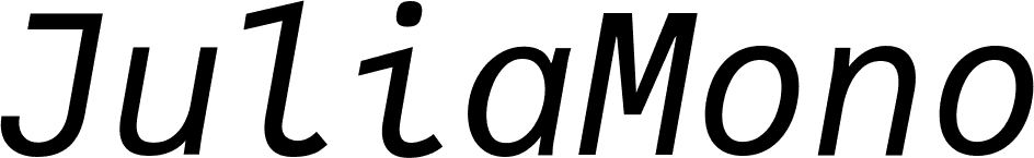 JuliaMono RegularItalic font | Fonts2u.com