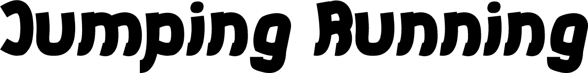 Jumping Running Bold font | Fonts2u.com
