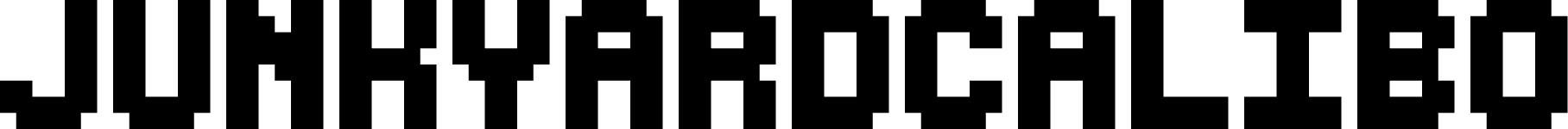 JunkyardCalibo Regular font