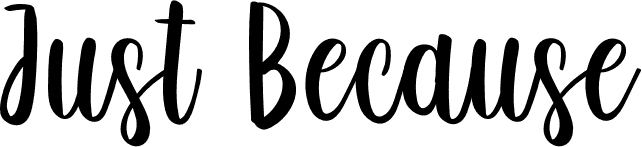 Just Because font | Fonts2u.com