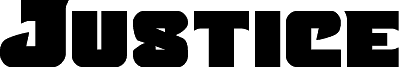 Justice Outline Straight font | Fonts2u.com