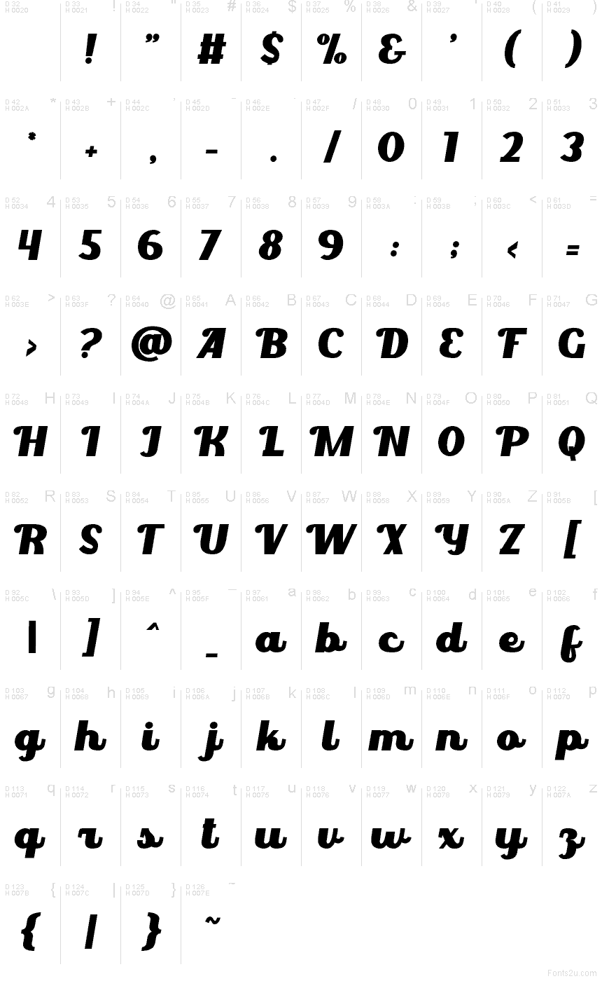 Juan Burgos Bold font