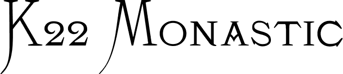 K22 Monastic font | Fonts2u.com