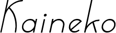Kaineko Bold font