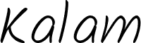 Kalam Bold font