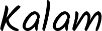 Kalam Bold font