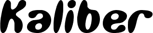 Kaliber Solid (BRK) font