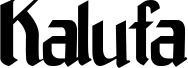 Kalufa Oblique font | Fonts2u.com