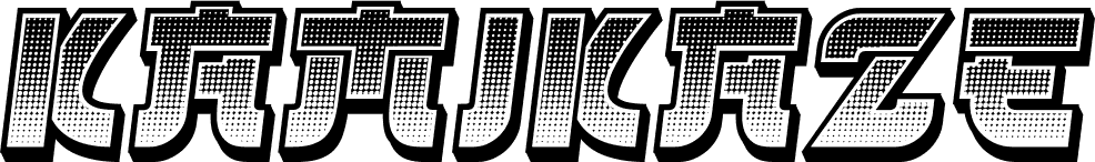 Kamikaze Gradient Italic font | Fonts2u.com