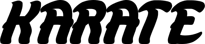 KARATE Bold font