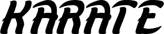 KARATE font