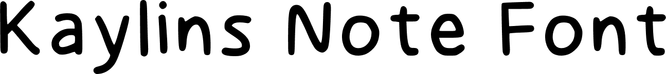 Kaylins Note Font Regular font | Fonts2u.com