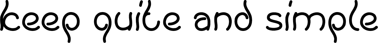 keep quite and simple font | Fonts2u.com