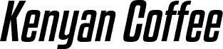 Kenyan Coffee Regular font | Fonts2u.com