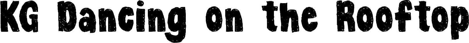 KG Dancing on the Rooftop font