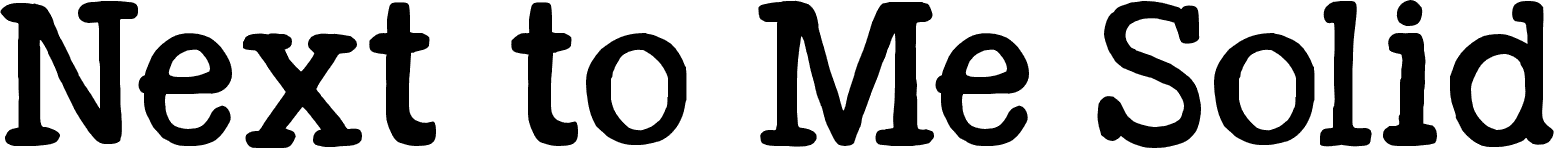 KG Next to Me Solid font | Fonts2u.com