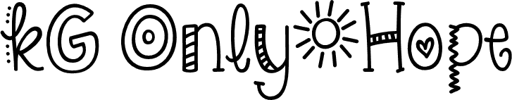 KG Only*Hope font