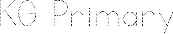 KG Primary Dots Lined NOSPACE font