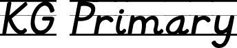 KG Primary Dots Lined Alt font