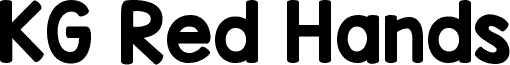 KG Red Hands Outline font | Fonts2u.com
