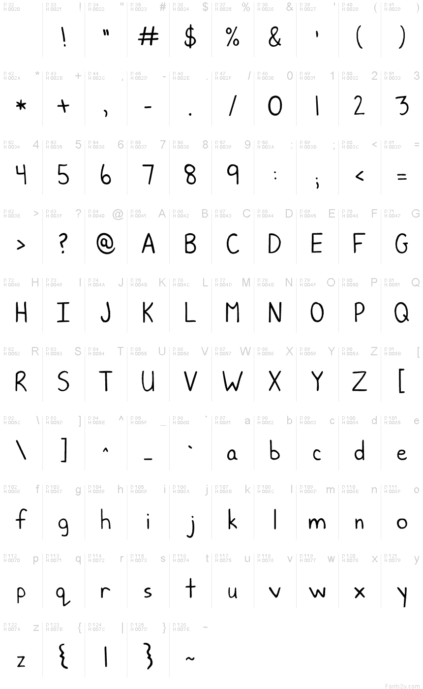 KG June Bug Font Fonts2u