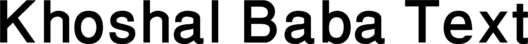Khoshal Baba Text Medium font | Fonts2u.com