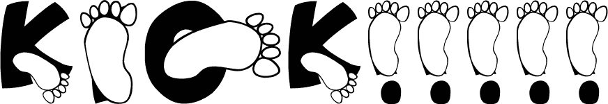 KICK!!!!! fuente | Fonts2u.com