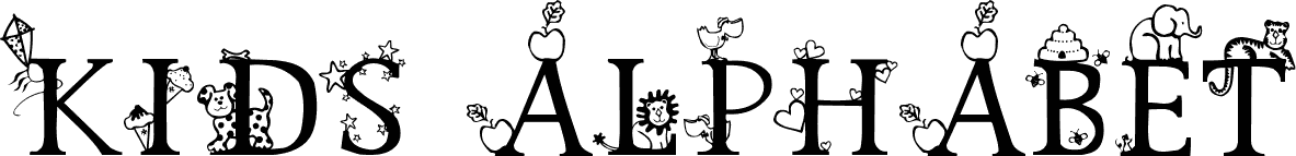 Kids Alphabet font | Fonts2u.com