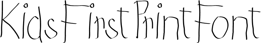 KidsFirstPrintFont font | Fonts2u.com