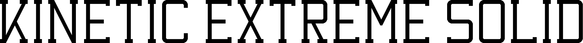 Kinetic Extreme Solid Regular font | Fonts2u.com