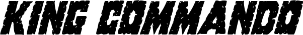 King Commando Rotate Regular font