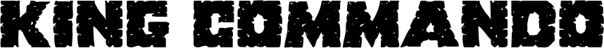 King Commando Rotate Regular font