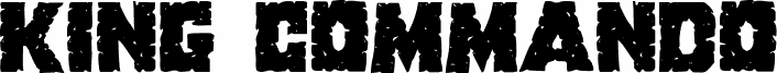 King Commando Rotate Regular font