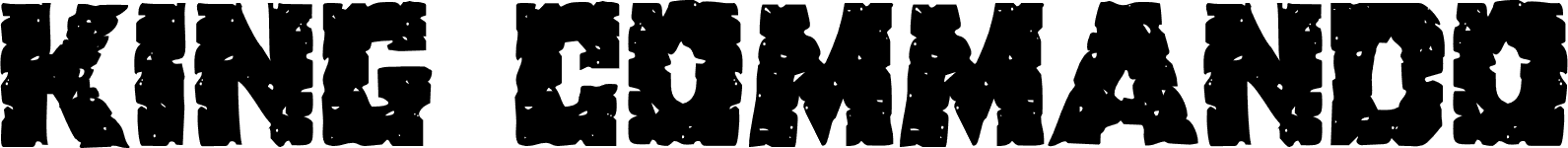 King Commando Regular font | Fonts2u.com