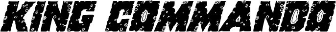 King Commando Riddled III font | Fonts2u.com